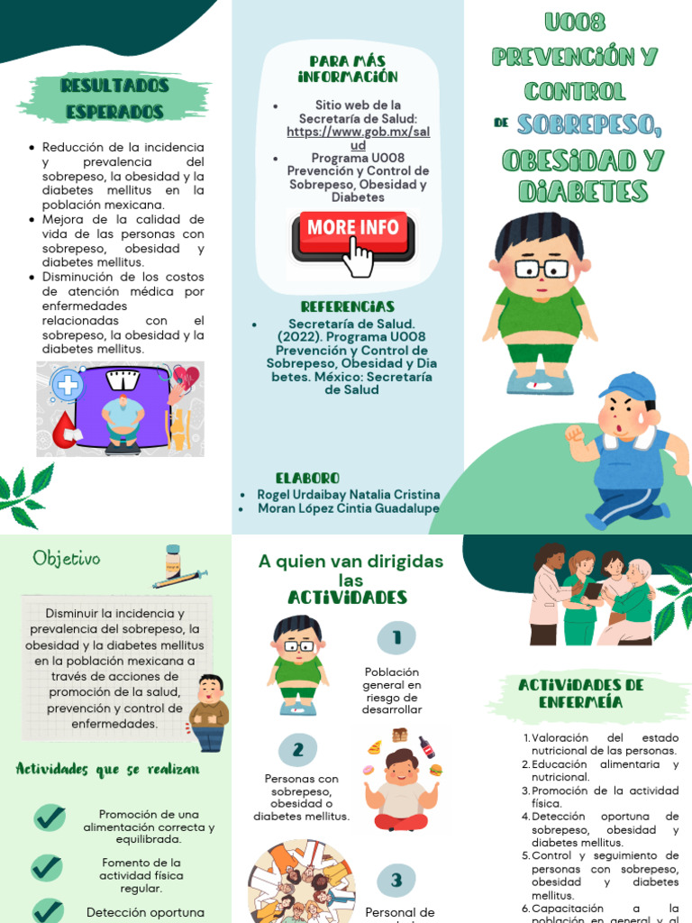 TRIPTICO | PDF | Obesidad | Diabetes