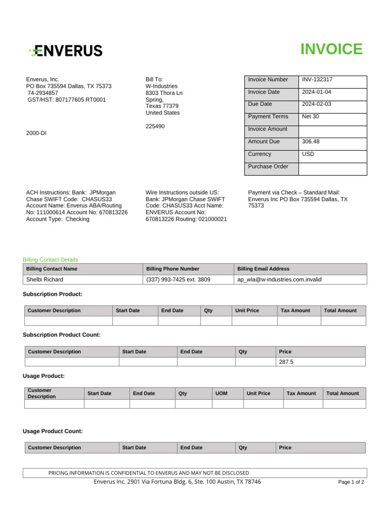 Test Document | PDF | Invoice | Payments