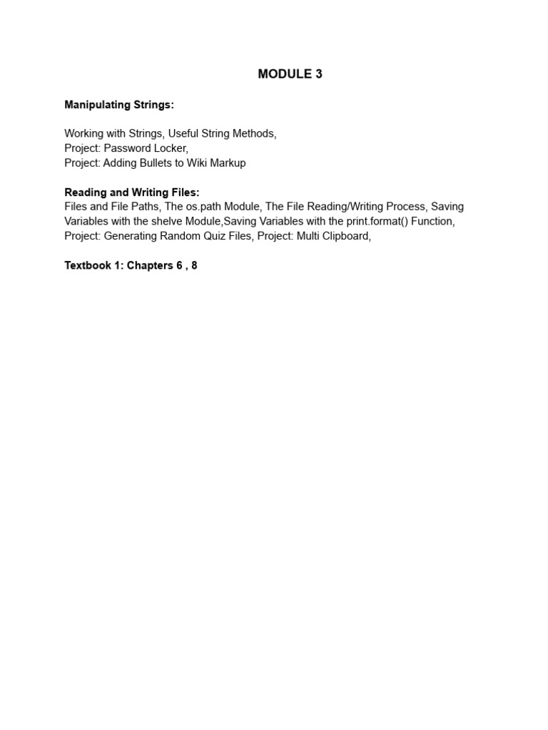 Notes Module3 Python Programming - 1 | PDF | String (Computer Science ... Notes Module3 Python Programming - 1 | PDF | String (Computer Science ...