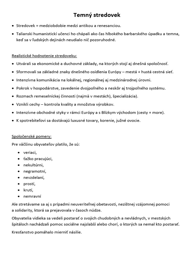 Temný Stredovek | PDF
