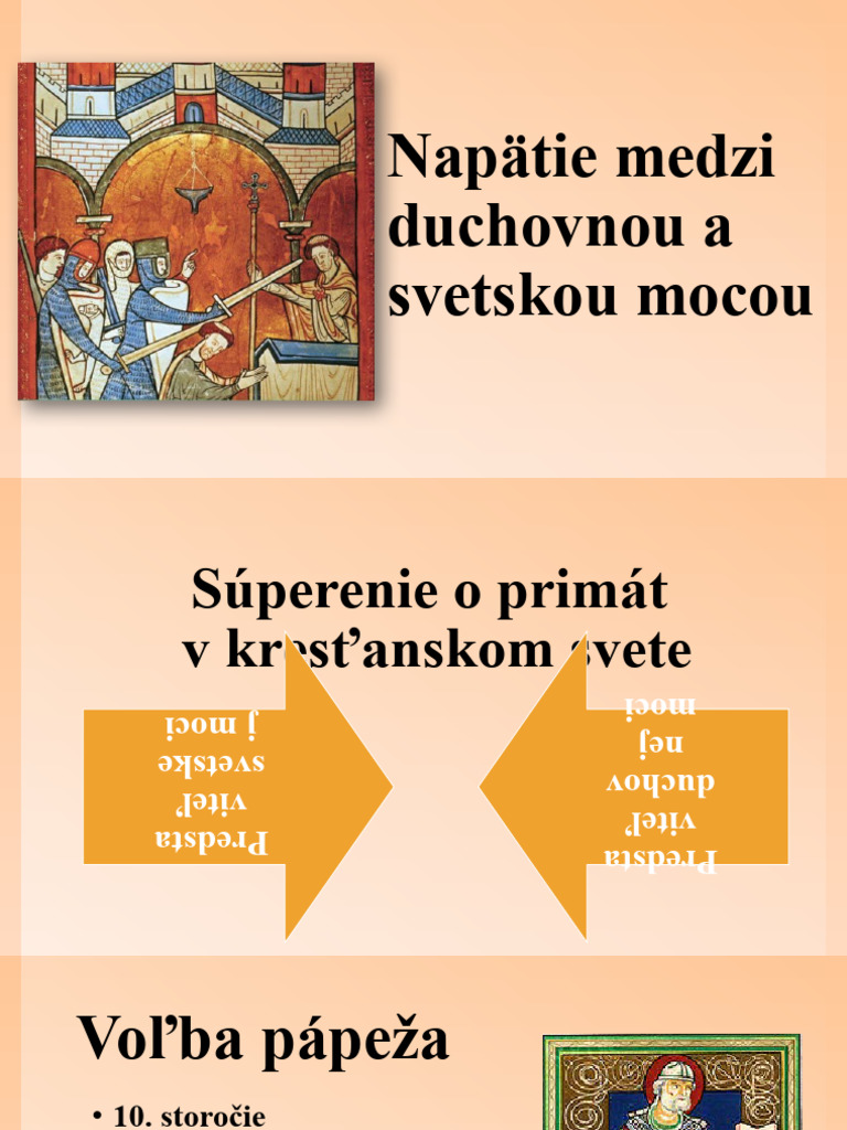 Napätie Medzi Duchovnou A Svetskou Mocou | PDF