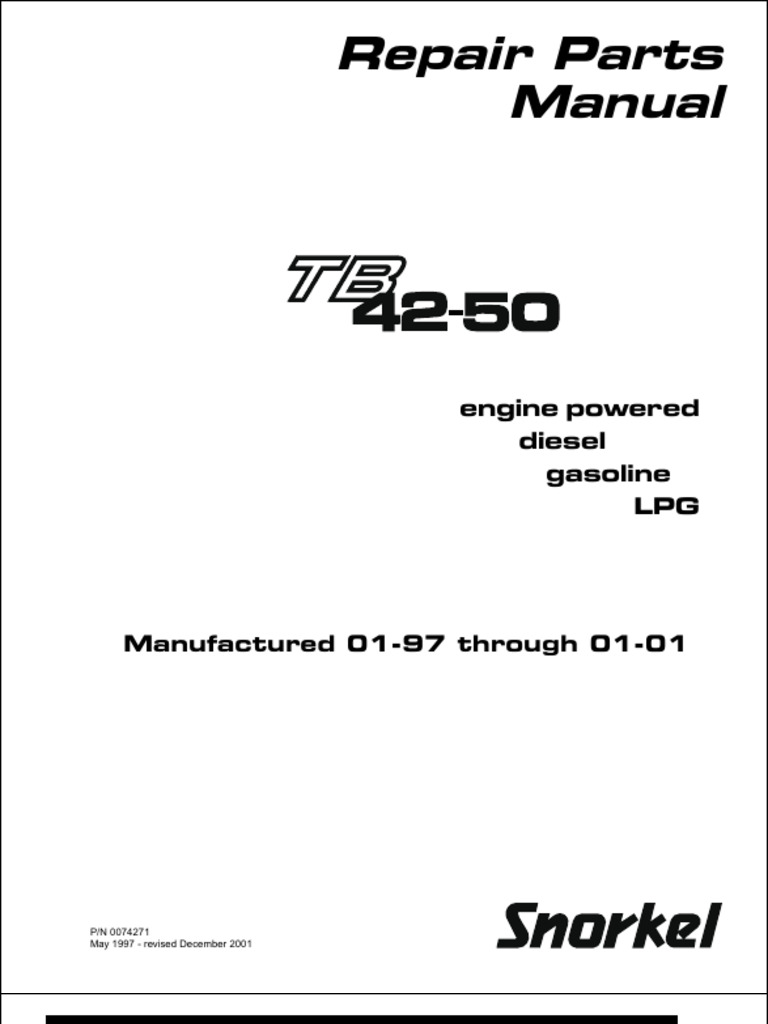 TB 42-50 MFG Between 01-1997 and 01-2001 | PDF | Screw