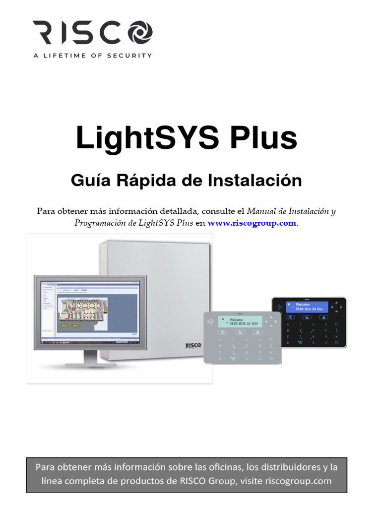 5IN2962 B LightSYS Plus Quick Installer Guide ES PDF | PDF | Ingenieria ...
