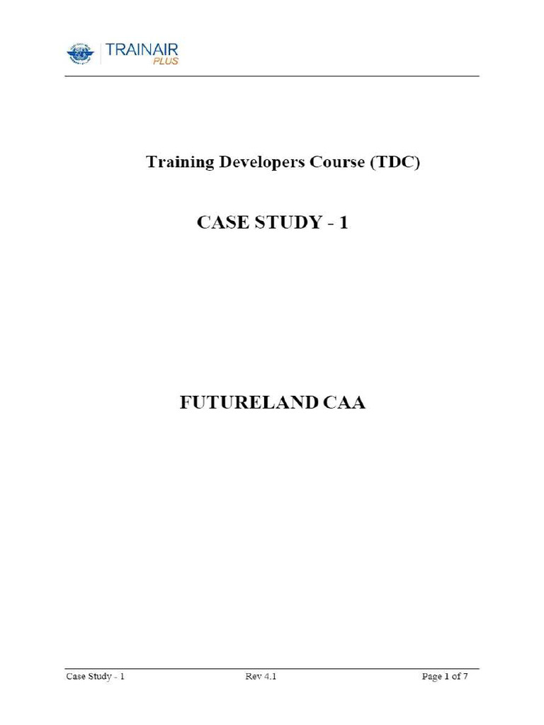 MT 3.1 Rev 4.1 Case Study Futureland CAA | PDF