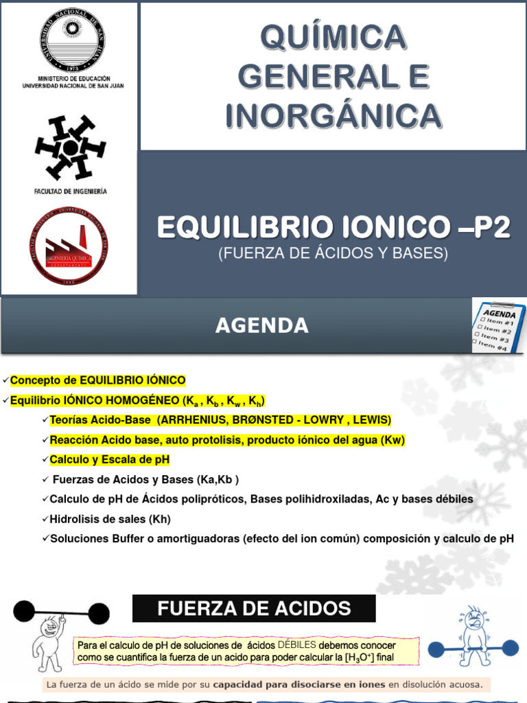 EQUILIBRIO IONICO Parte 2-Calculo de PH Acidos y Bases Debiles - 4-10 ... EQUILIBRIO IONICO Parte 2-Calculo de PH Acidos y Bases Debiles - 4-10 ...