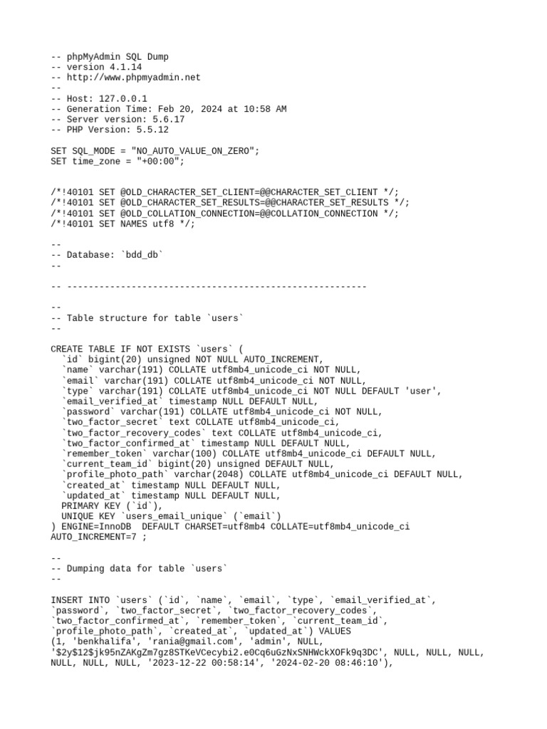 Base Donnee | Download Free PDF | Computer Programming | Computer Data