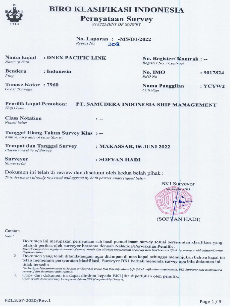 Statement and Visit of Survey | PDF
