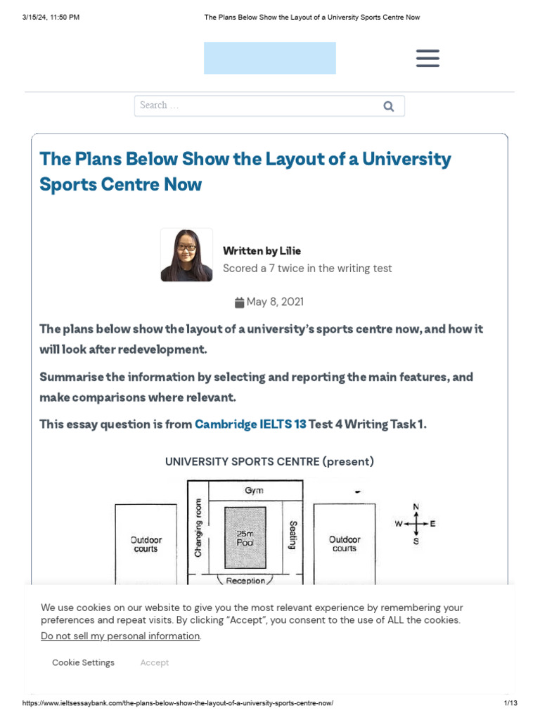 University Sports Centre Layout Plans | PDF