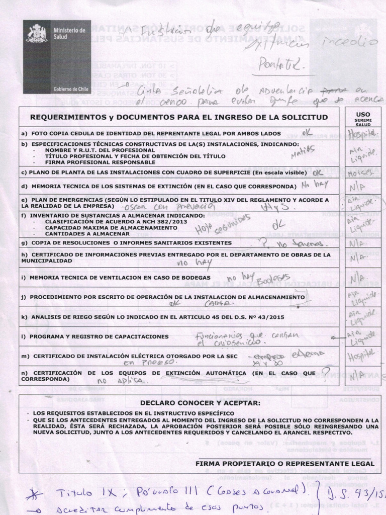 Autorizacion Seremi 1 | PDF