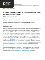 Intrapartum Category I, II, and III Fetal Heart Rate Tracings ...