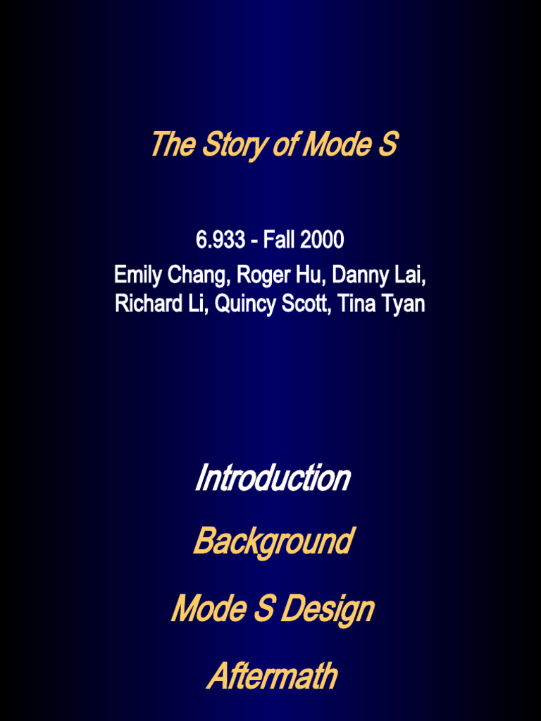 Mode S Technology | PDF | Radio Technology | Aerospace