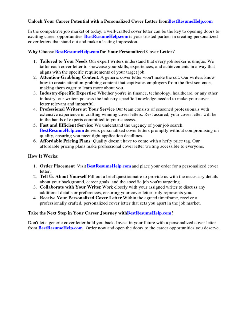 Personalized Cover Letter Template | PDF | Résumé | Job Interview