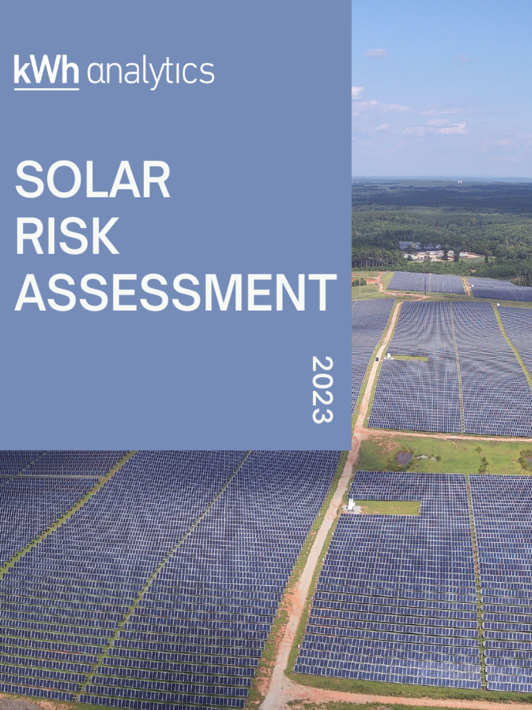 2023 Solar Risk Assessment Final Pdf Photovoltaics Solar Power