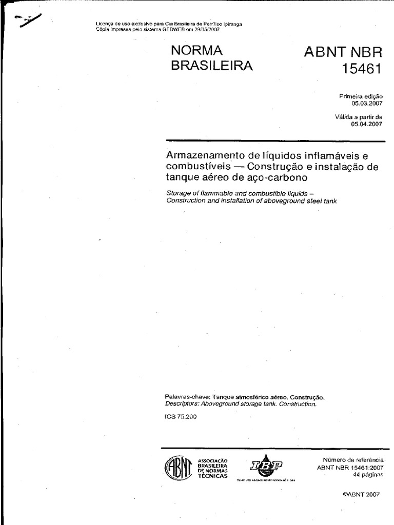 NBR 15461 | PDF