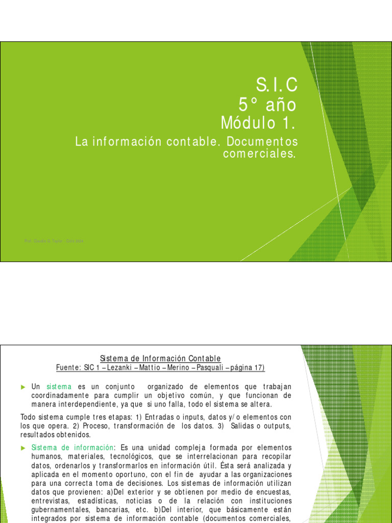 SIC 2024 - Módulo 1 - Documentos Comerciales | PDF | Cheque | Contabilidad