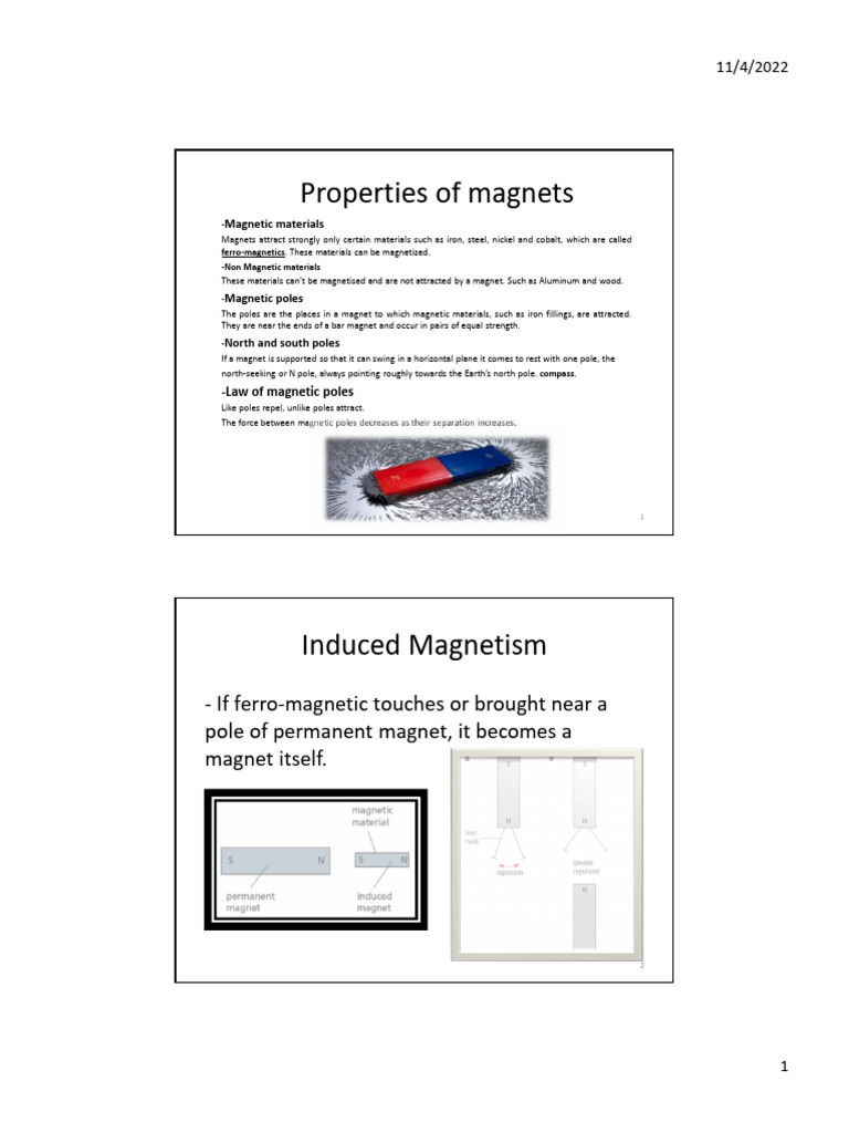 Properties of Magnets | PDF | Electrical Resistance And Conductance ...