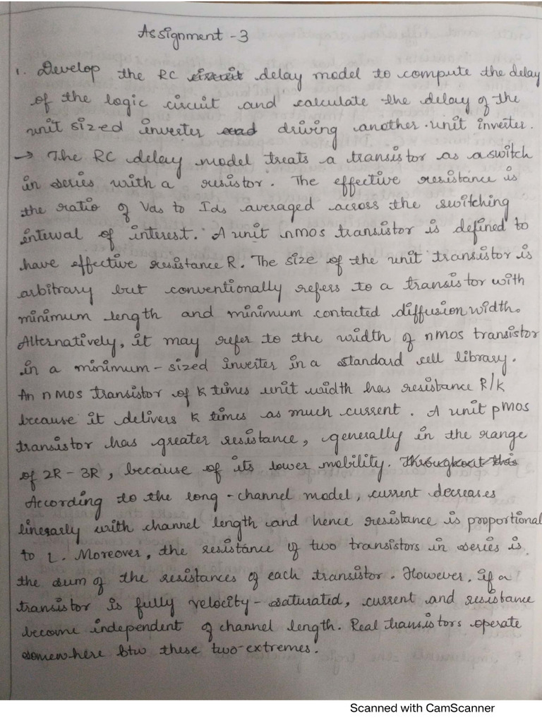 VLSI Assignment 3 | PDF