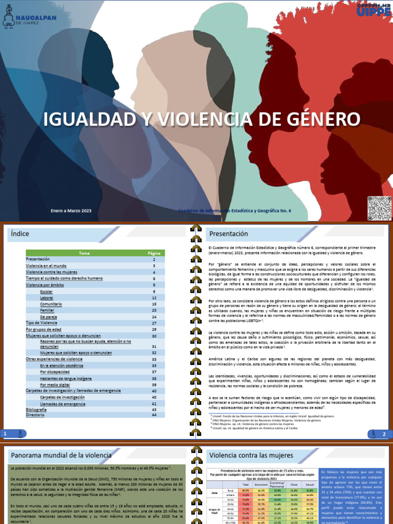 Cuaderno de Inf. Est. y Geog. No. 6 Naucalpan de Juarez | PDF