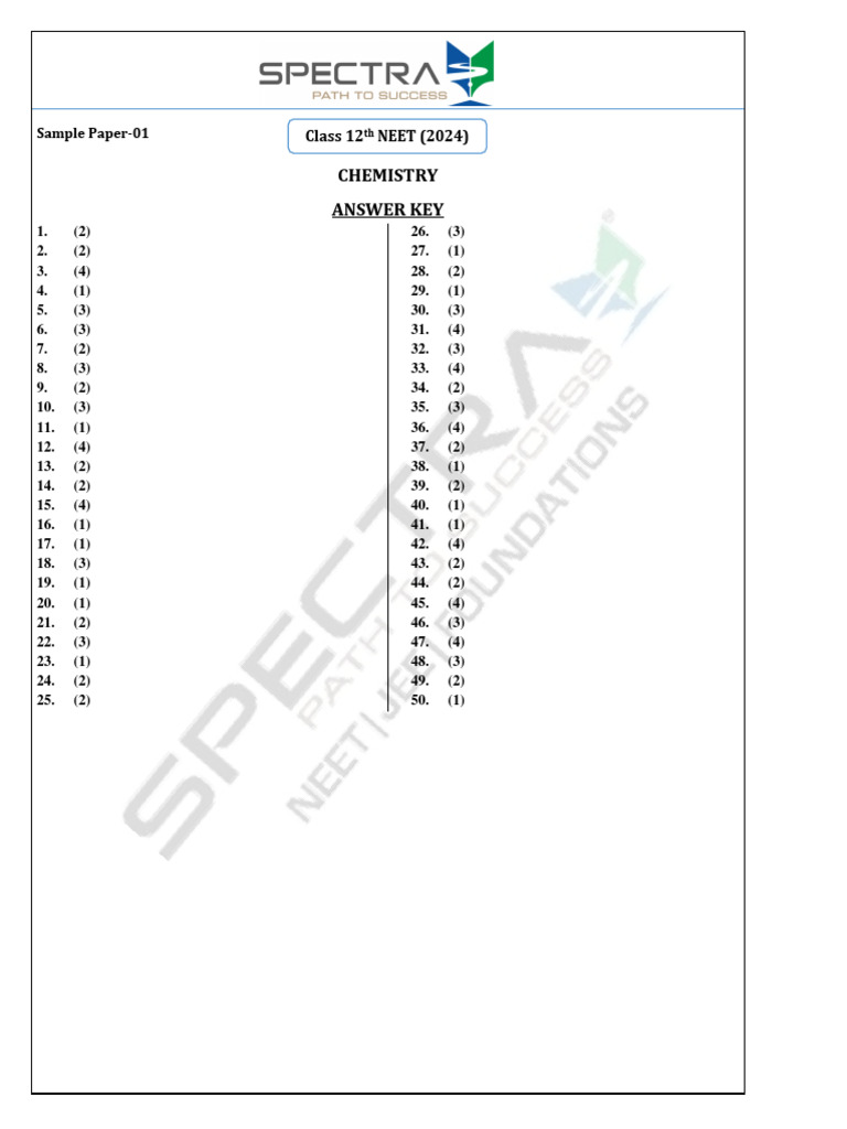 practice paper -1 ans solutions-1 | PDF | Alkene | Aldehyde