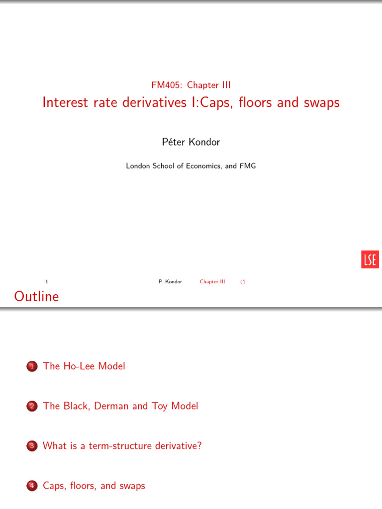 03 - Interest Rate Derivatives | PDF | Swap (Finance) | Option (Finance)