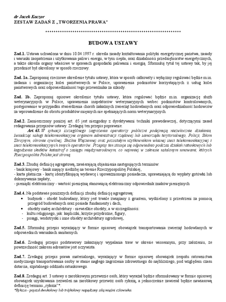 Zestaw Zadan Kaczor TSP | PDF