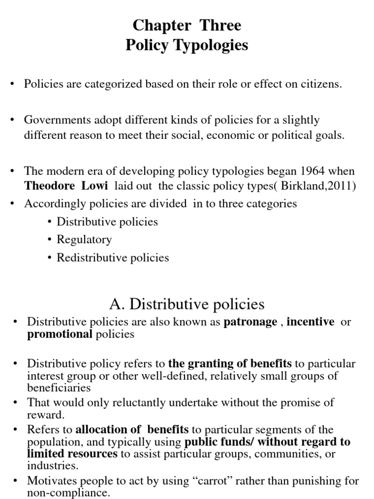 Understanding Distributive Policies | PDF | Policy | Goods