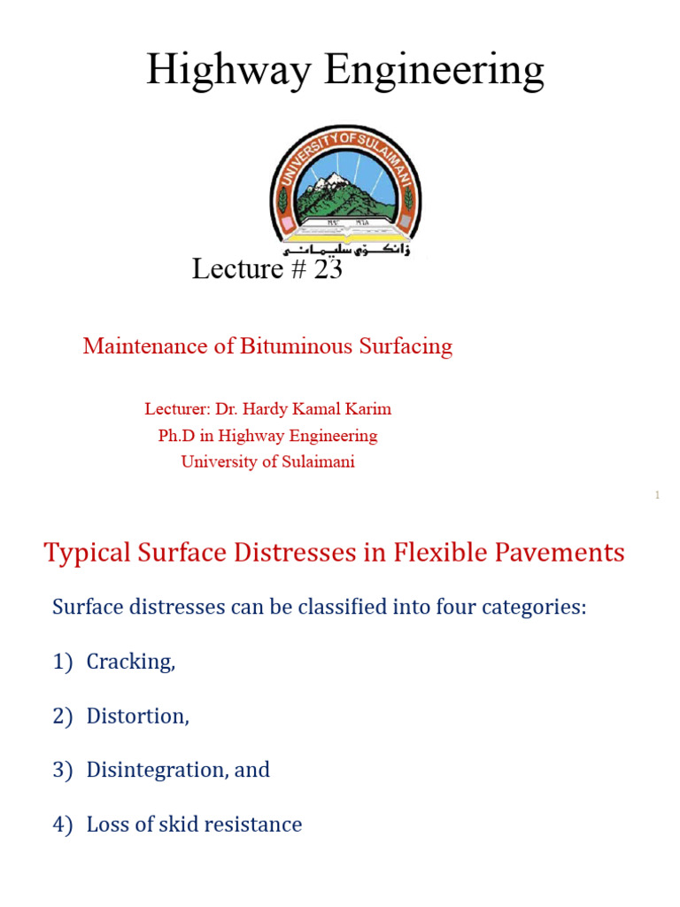 Lecture 23 | PDF | Road Surface | Structural Engineering