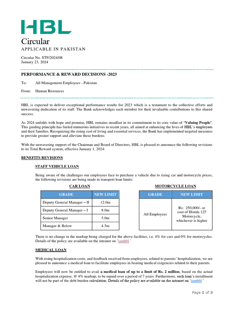 Performance & Reward Decisions 2023 | PDF | Finance & Money Management