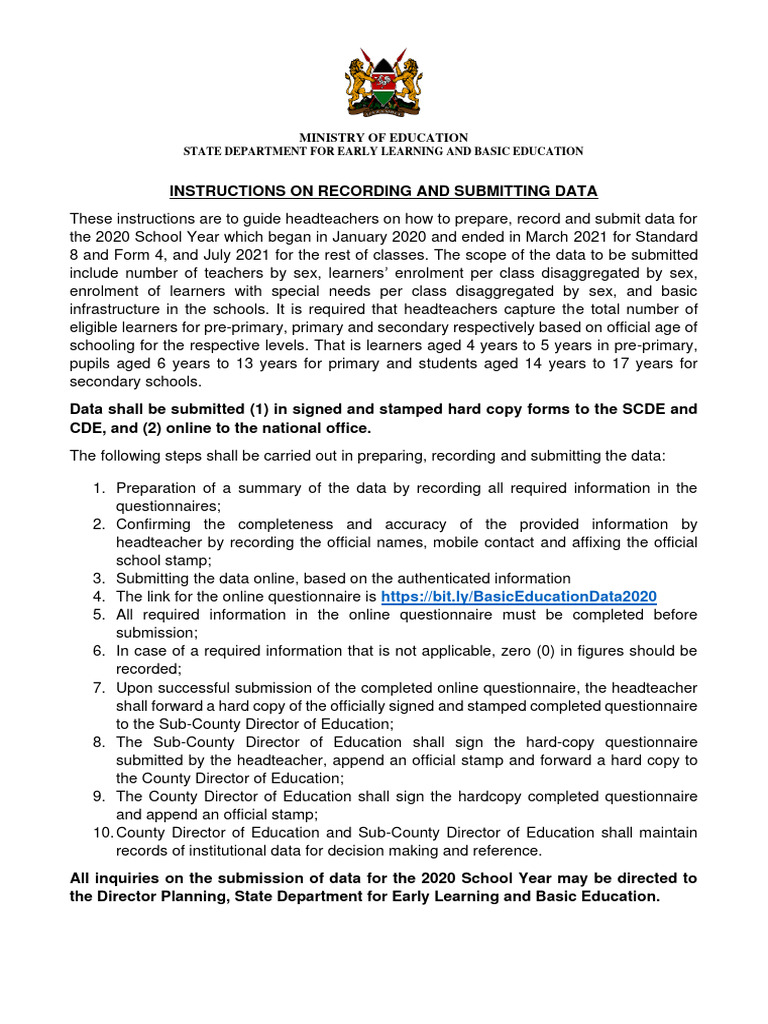 Instructions and Templates For Data Recording | PDF