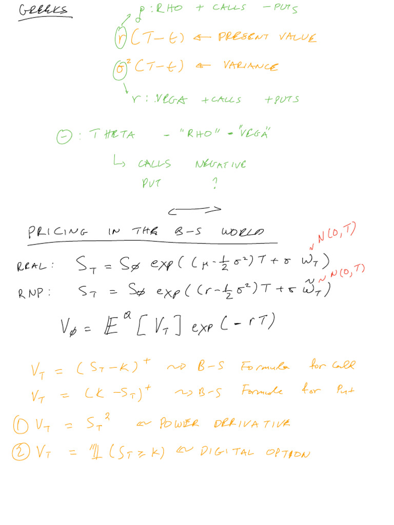 Note 7 Dec 2022 | PDF | Mathematical Finance | Mathematical Economics