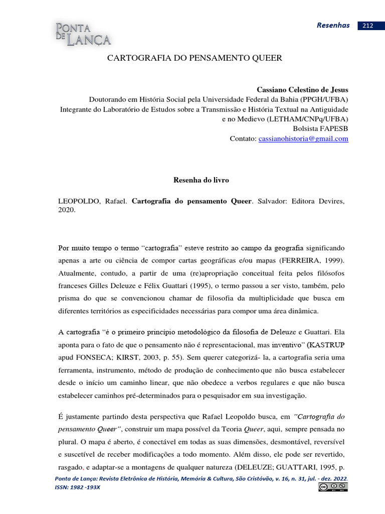 Accpdl, RESENHA - CORRIGIDA | PDF