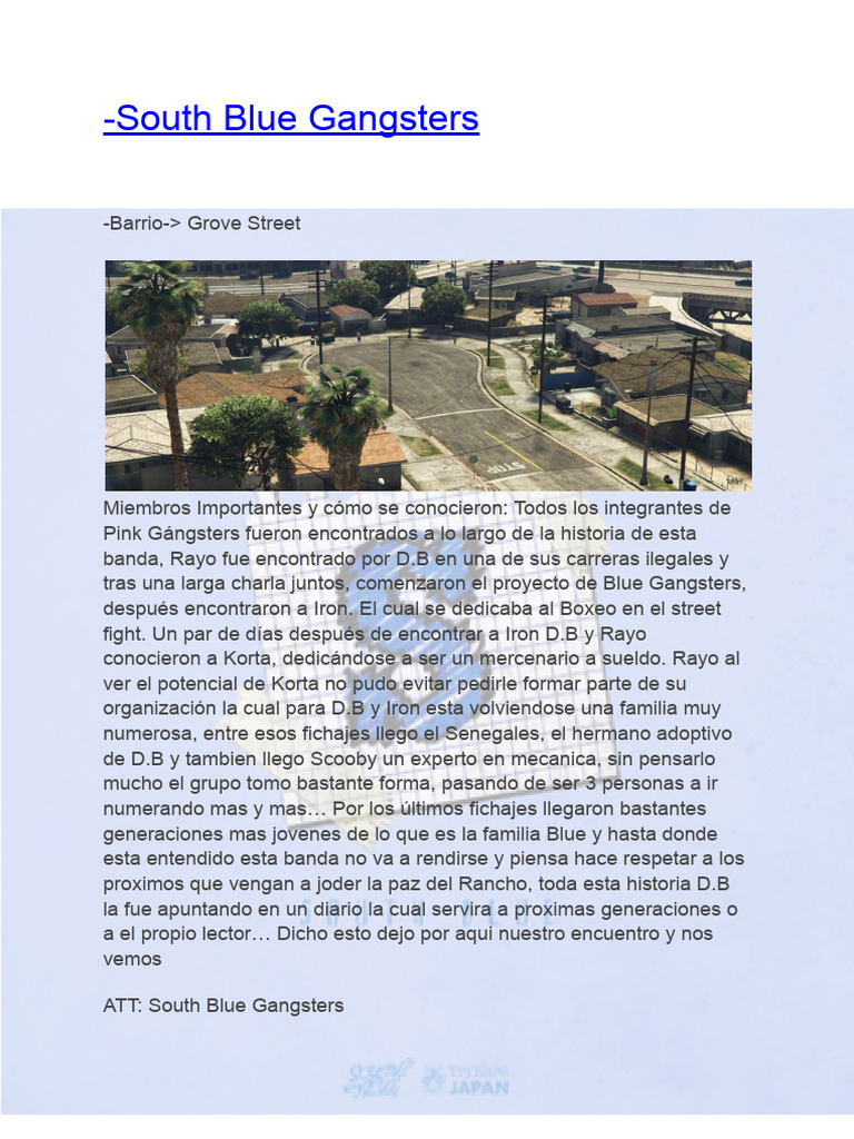 South Blue Gangsters 1 | PDF