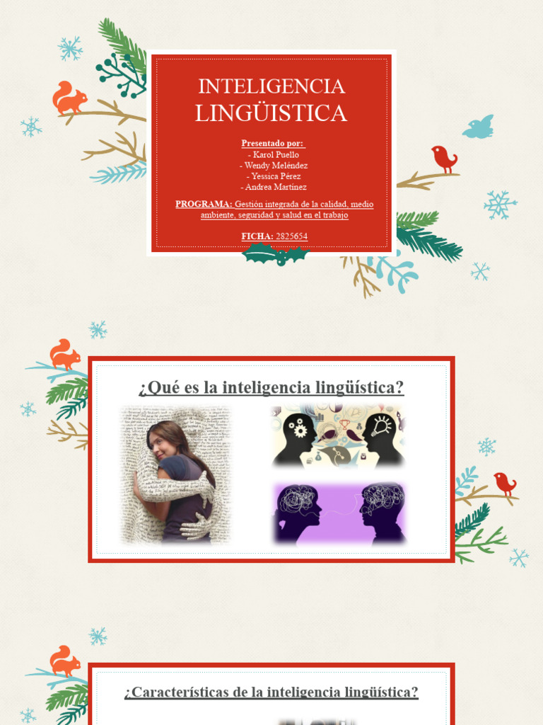 Inteligencia Linguistica | PDF | Palabra | Inteligencia
