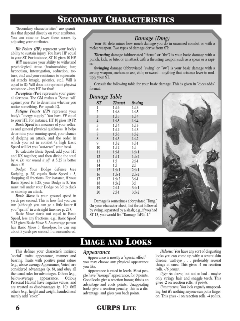 GURPS 4e - Lite-6 | PDF