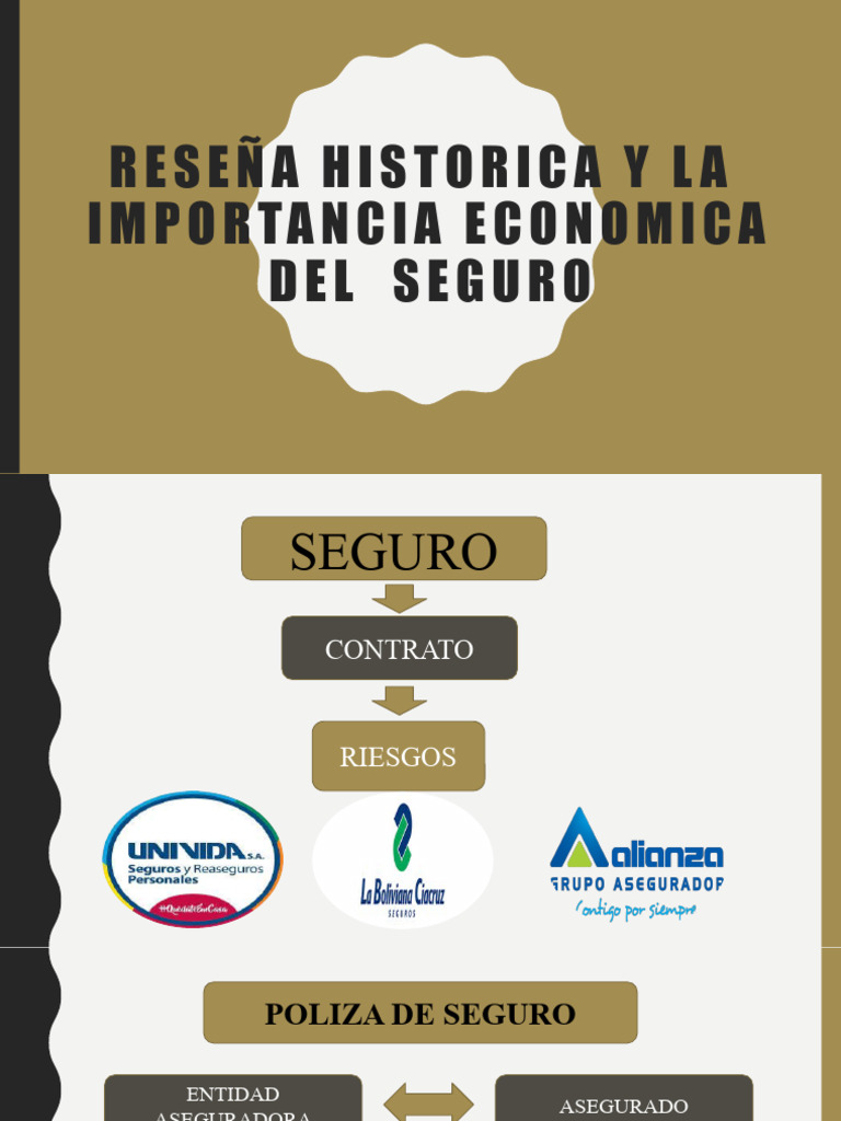 Grupo 1 - Reseña Historica y La Importancia Economica Del Seguro | PDF | Seguro | Bancos