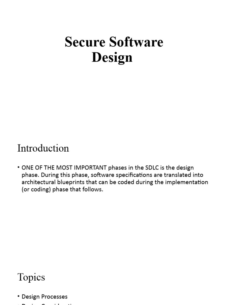 Design | Download Free PDF | Information Security | Software