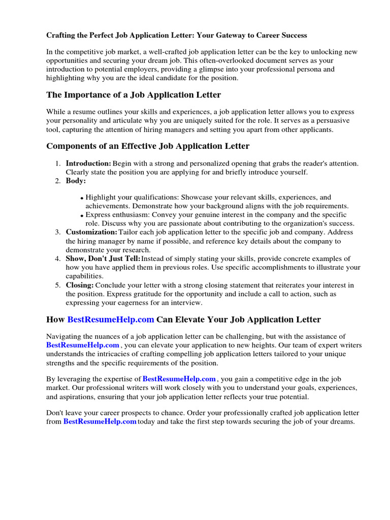 Job Application Letter Title | Download Free PDF | Résumé | Recruitment