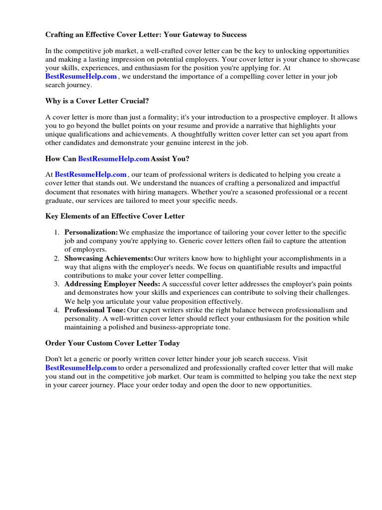 Essential Guide to Crafting Cover Letters | PDF | Résumé | Experience