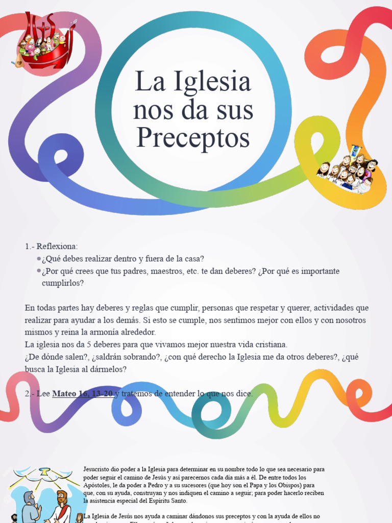 5 Preceptos de la Iglesia Católica | PDF | Iglesia Católica | eucaristía