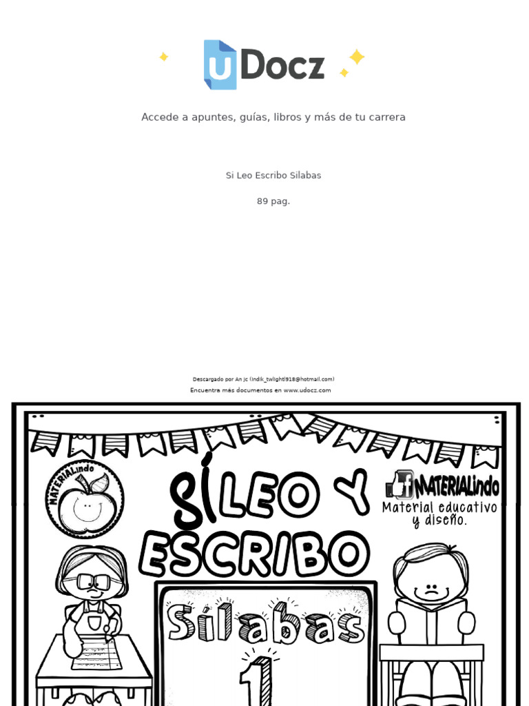 Si Leo y Escribo: Actividades y Guías | PDF