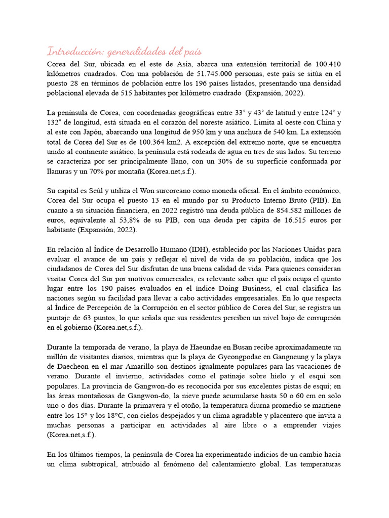 Corea Proy Pdf Corea Del Sur Política Mundial