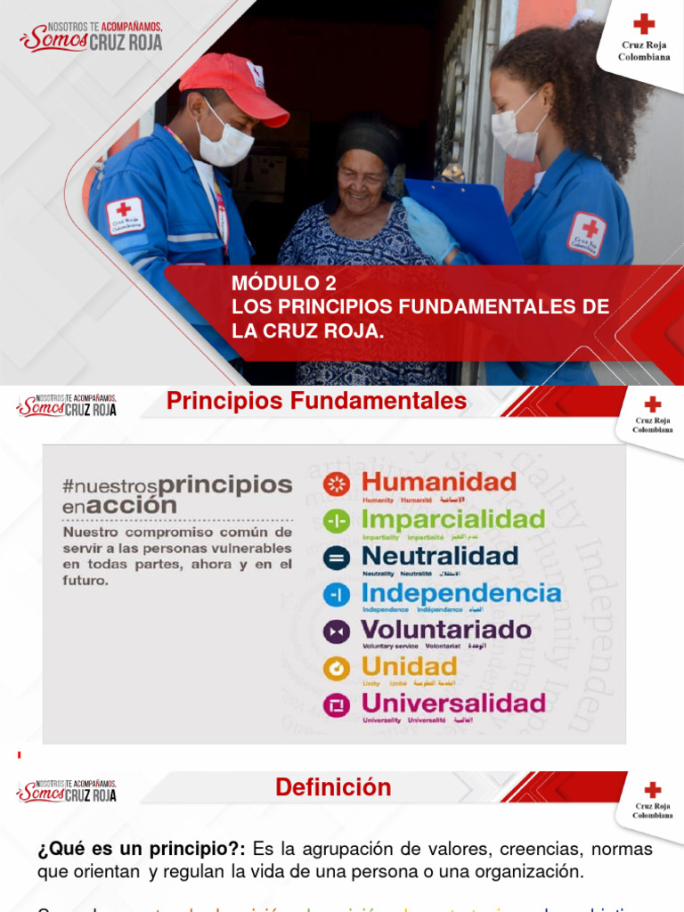 Modulo 2 Los Principios Fundamentales de La Cruz Roja | PDF | Movimiento Internacional de la ...