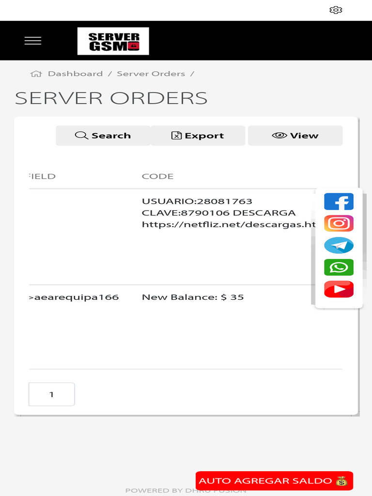 Server Orders | PDF
