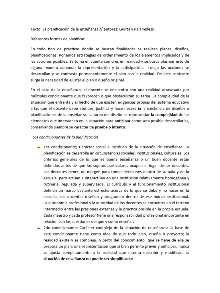 Unit 3, Teoria | PDF | Enseñando | Planificación