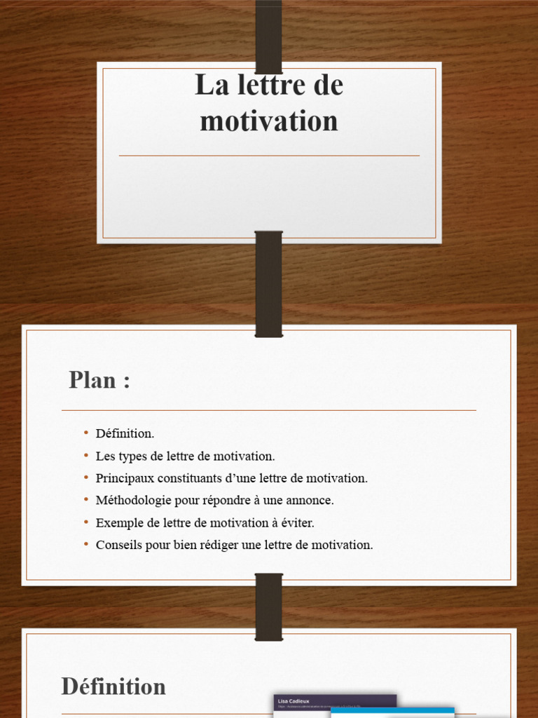 La Lettre de Motivation. | PDF | Motivation | Motivant