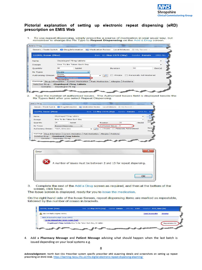 Emis Process | Download Free PDF | Medical Prescription | Pharmacy