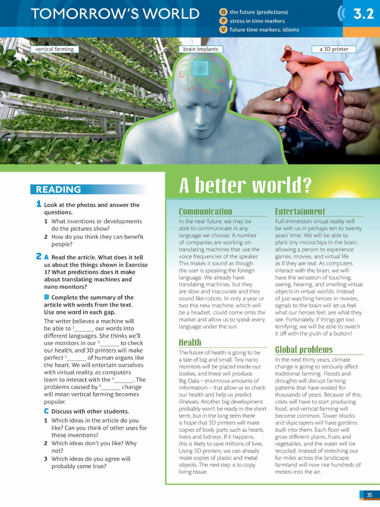 topic - tomorrow's world | PDF