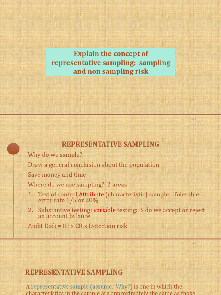 Sampling For Audit | PDF | Sampling (Statistics) | Audit