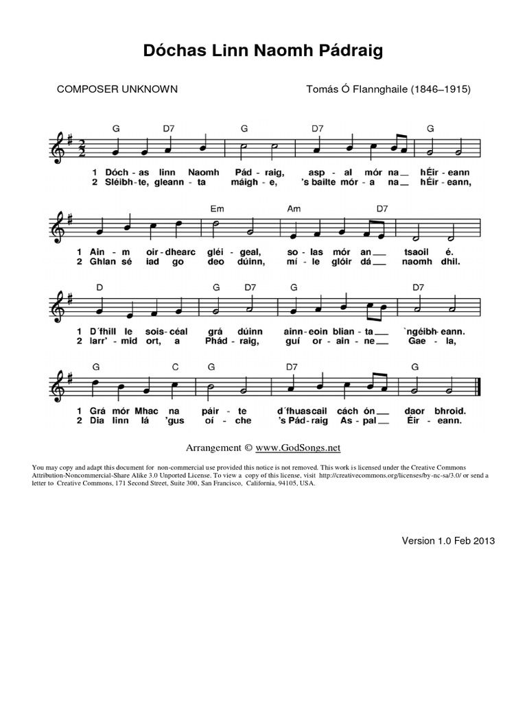 Dóchas Linn Naomh Pádraig | PDF