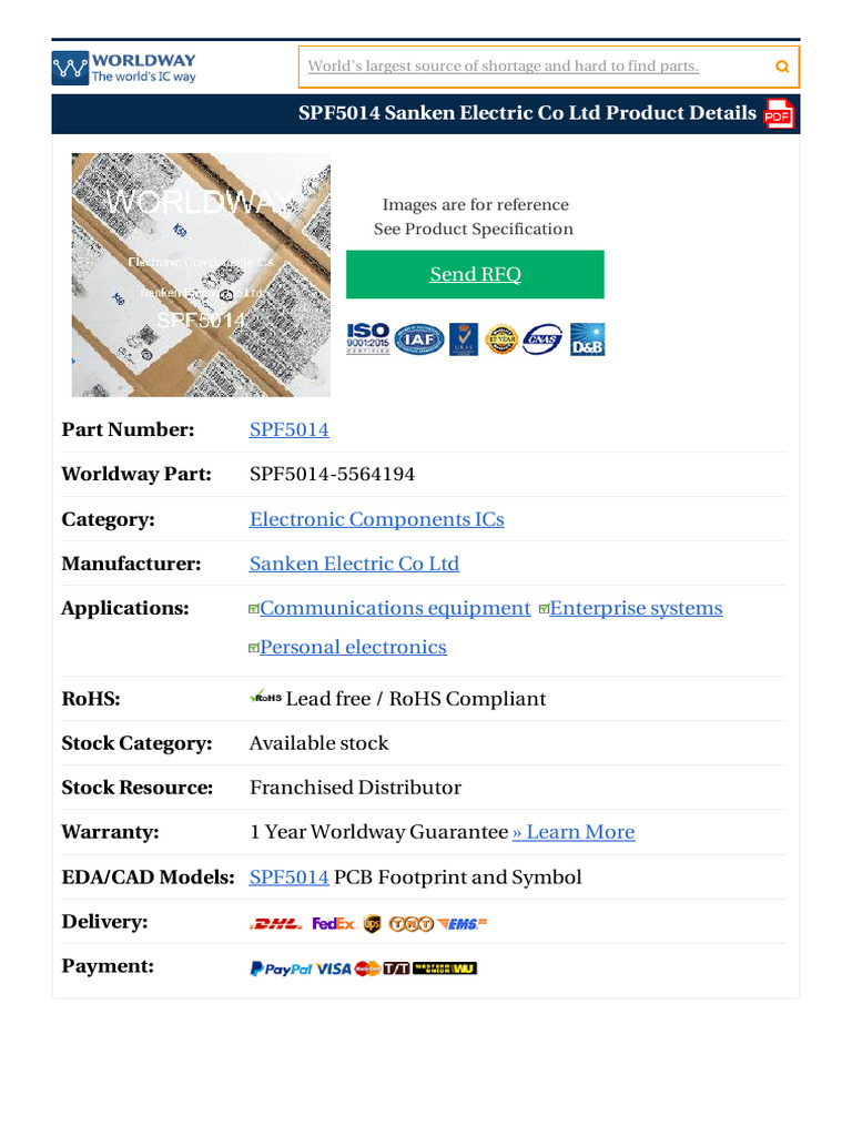 SPF 5014 | PDF | Technology & Engineering